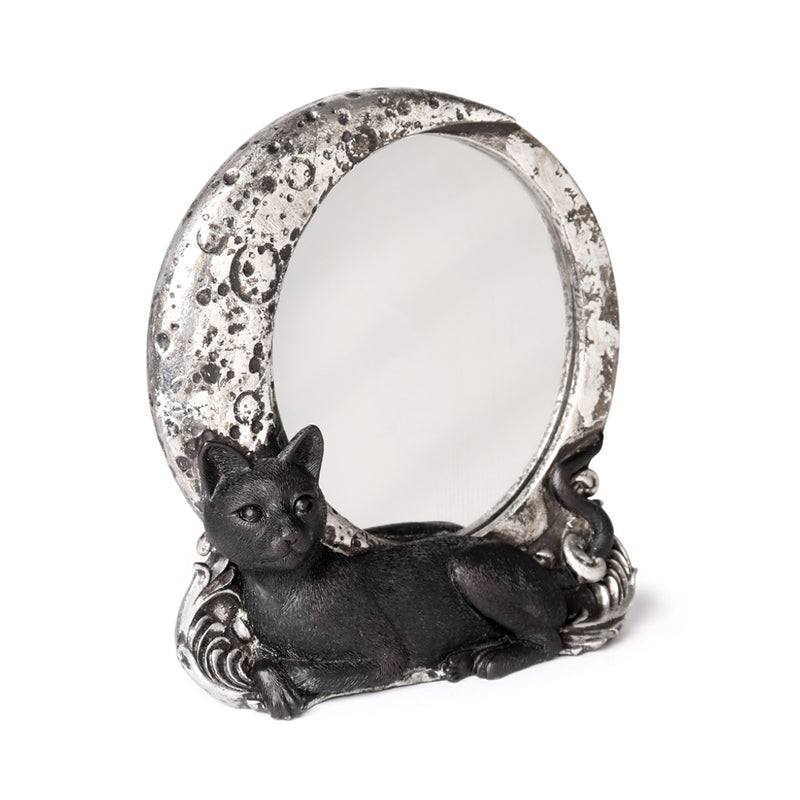 Alchemy Gothic Victorian Night Cat Mirror