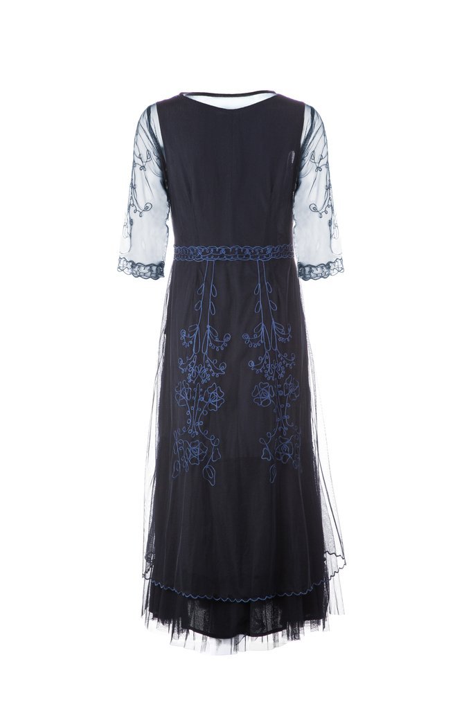 Nataya Sapphire Blue Victorian Dress-CL202