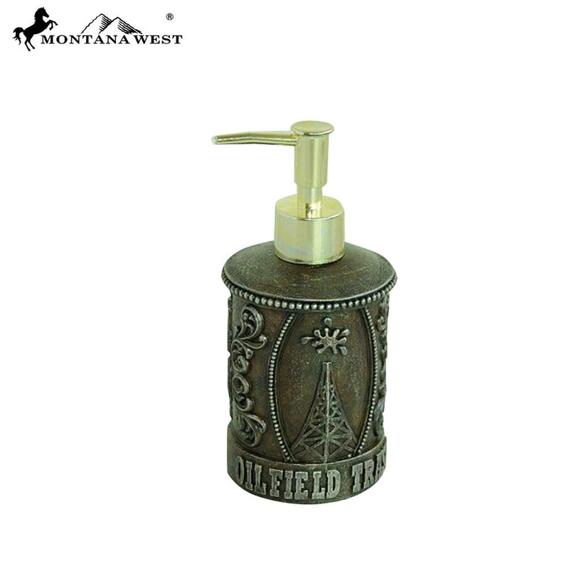 RSM-220 Montana West Bronze "OILFIELD TRASH" Soap Dispenser